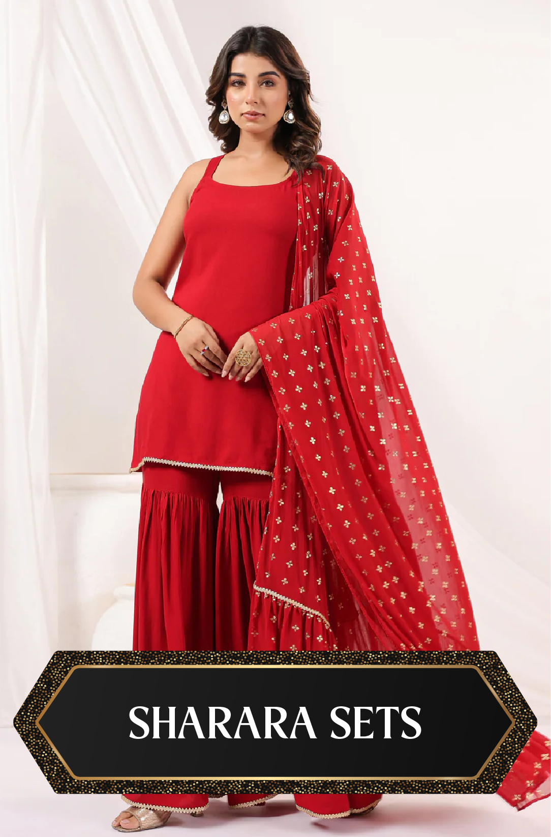 Buy Latest Collection of Ethnic Indian Sharara Sets only at ZERESOUQ
